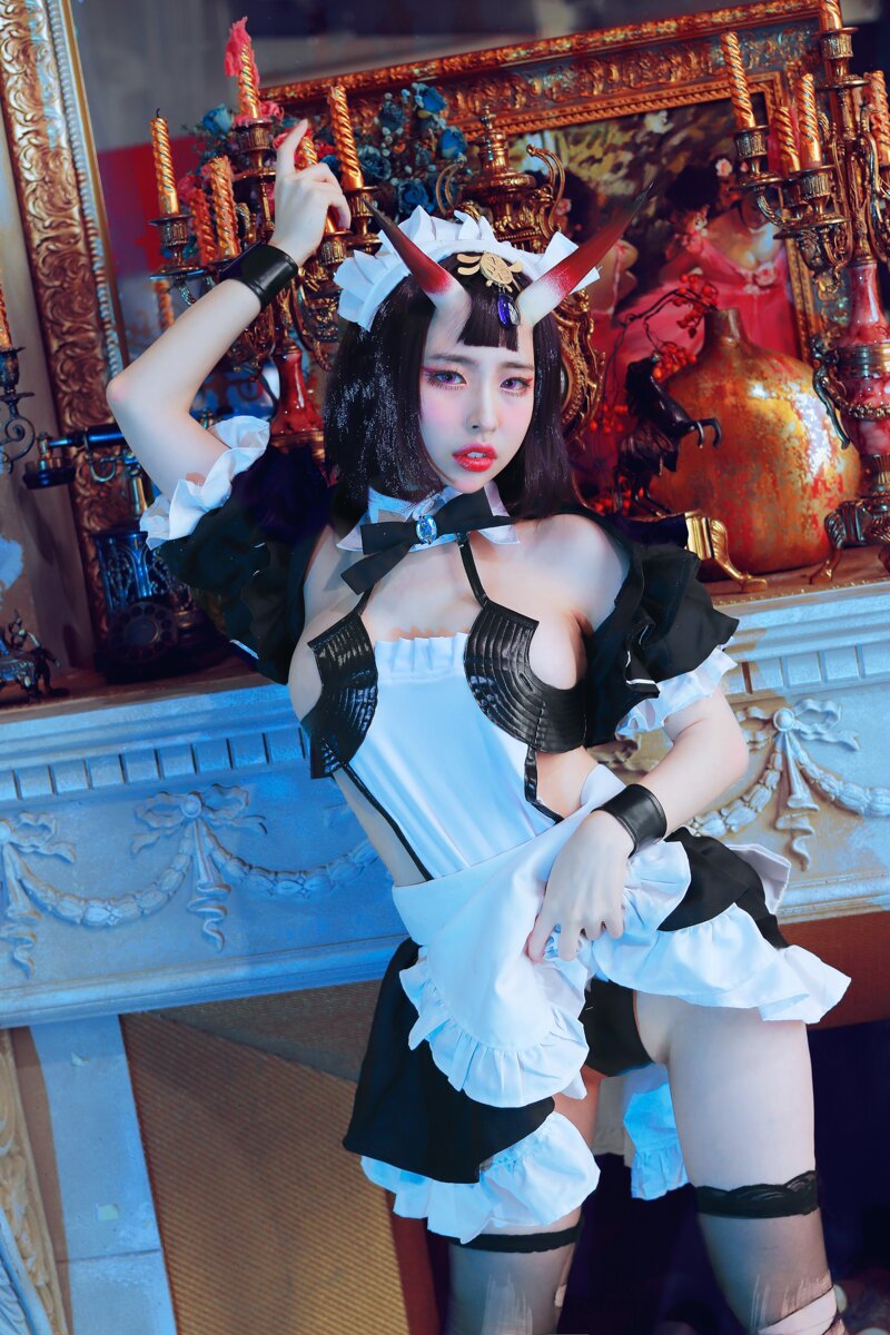 Cosplay 코스프레 유로롱 페그오 슈텐도지 Maid 코스프레 Vortex Gaming
