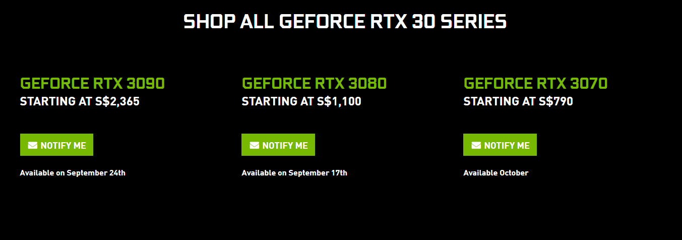 GTX 3000번대 시리즈 국가별 가격 - 오픈이슈갤러리 - 인벤