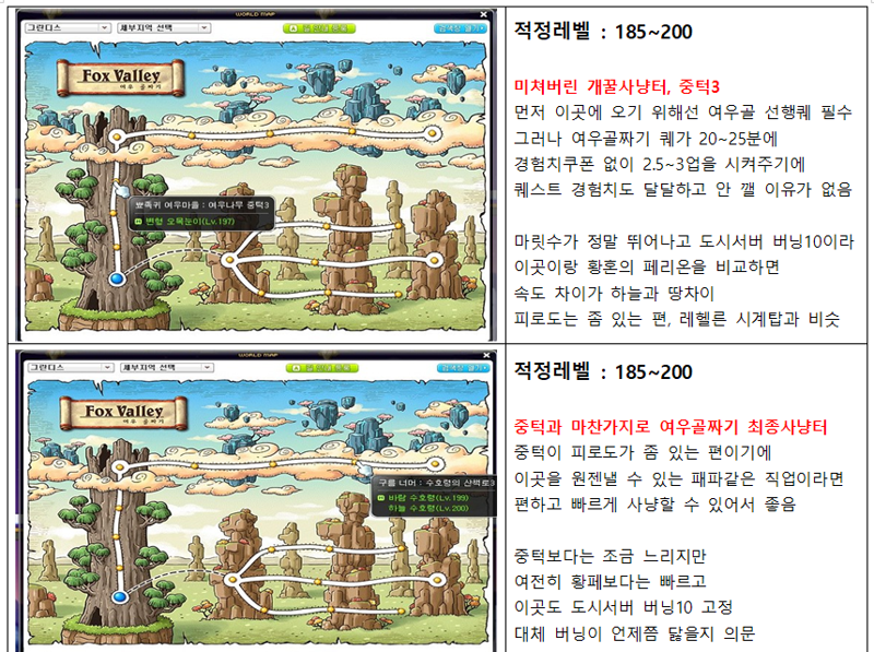 메이플스토리 인벤 10~200레벨 유니온 사냥터 공략and추천 메이플스토리 인벤 팁과노하우 게시판