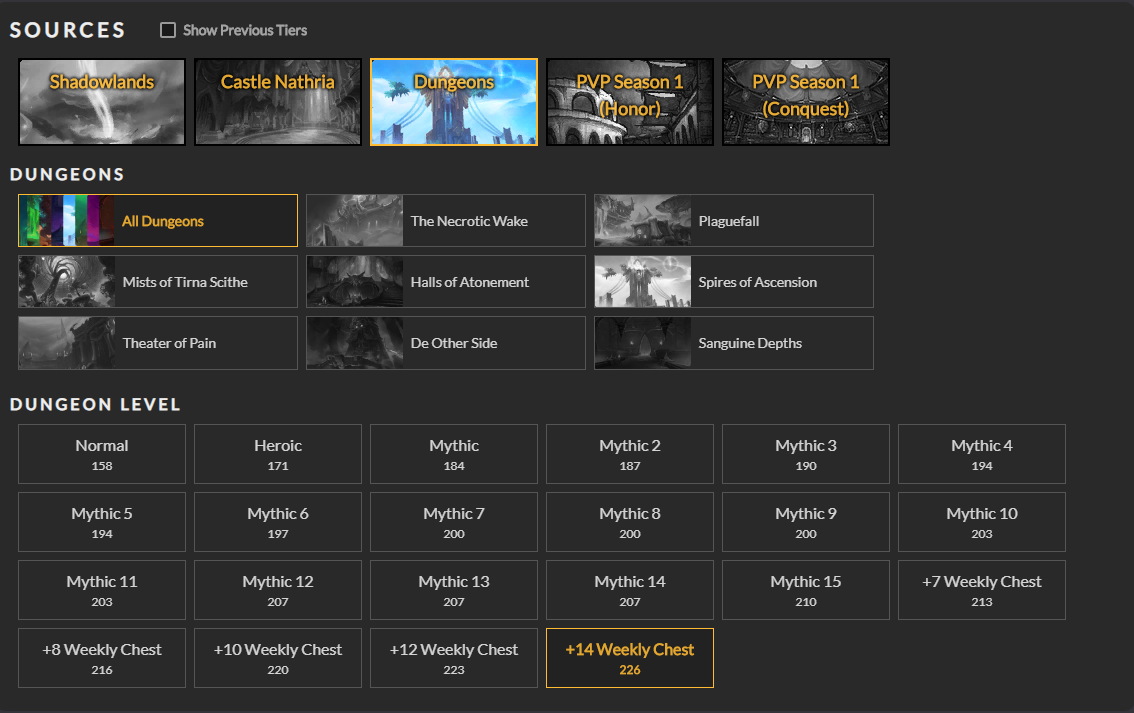 월드 오브 워크래프트 인벤 : Raidbots / SimC (심크) - 와우 인벤 확장팩 팁과노하우 게시판