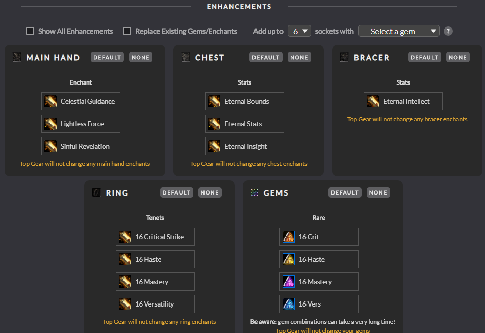 월드 오브 워크래프트 인벤 : Raidbots / SimC (심크) - 와우 인벤 확장팩 팁과노하우 게시판