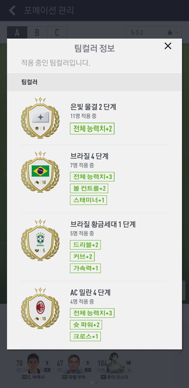 피파 온라인4 인벤 극ㅎㅂ 브라질 밀란 브라질 황금세대 120억 팀 추천 피파 온라인4 인벤 팀전술 평가