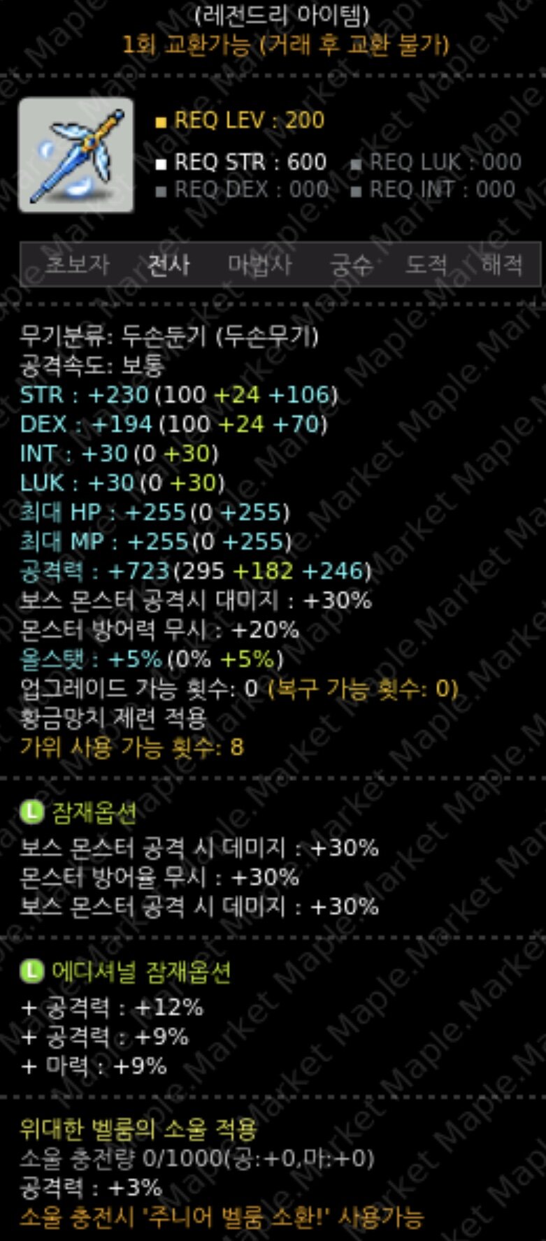 메이플스토리 인벤 두손둔기 가격좀 봐주세요 ㅠㅠ크로아 메이플스토리 인벤 전사 직업게시판
