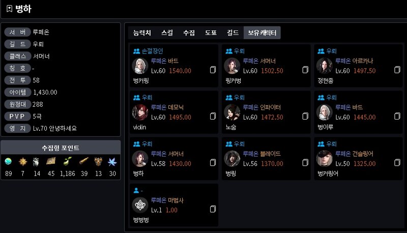 로스트아크 인벤 비아 노말 패드리퍼 박제 벙하 길드우뢰본케 벙커링길드 손절장인 로스트아크 인벤 서버 사건사고 게시판