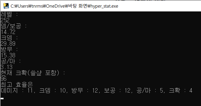 메이플스토리 인벤 하이퍼스텟 효율계산기 메이플스토리 인벤 팁과노하우 게시판