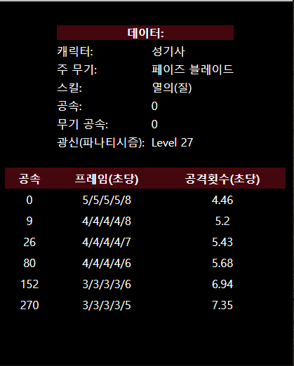 공속계산기 업데이트소식 디아블로2 성기사 게시판 디아블로2 인벤