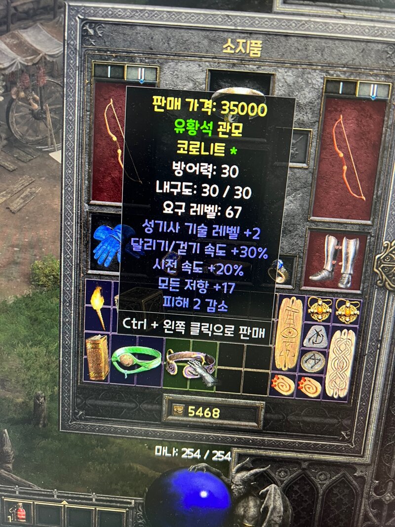 팔라 기술2 달려30 패캐20 모저17 환득 디아블로2 득템and자랑 게시판 디아블로2 인벤