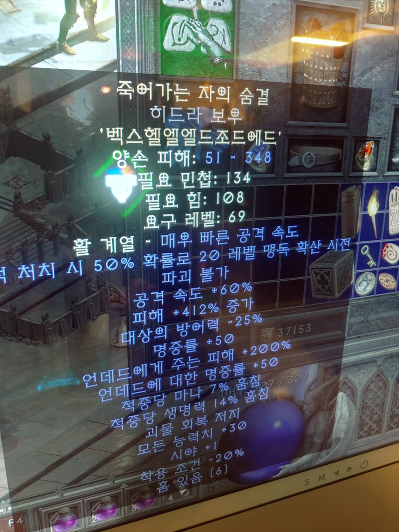 히드라 보우 죽숨 시세가 어느정도 되나요 디아블로2 아마존 게시판 디아블로2 인벤
