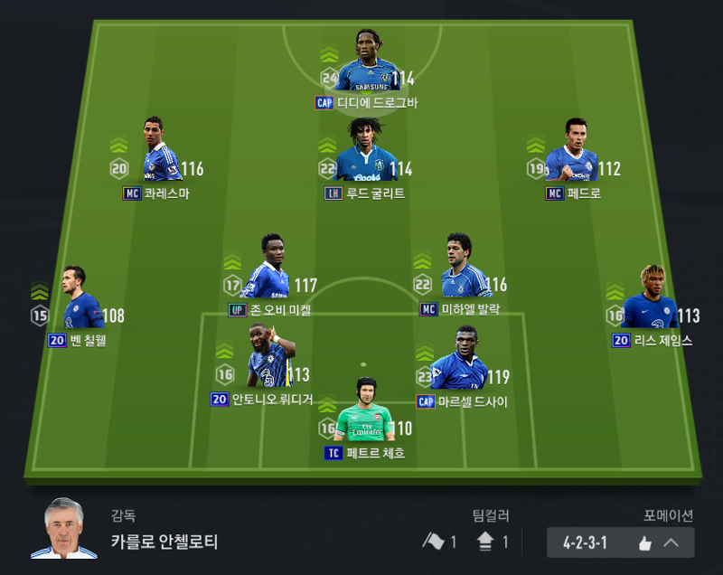 피파 온라인4 인벤 성능과 감성사이 첼시 피파 온라인4 인벤 팀전술 평가 상담 게시판