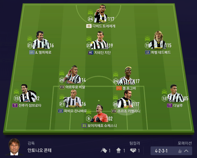 Fc 온라인 인벤 성능과 감성사이 유벤투스 Fc Fc 온라인 인벤 팀전술 평가 상담 게시판