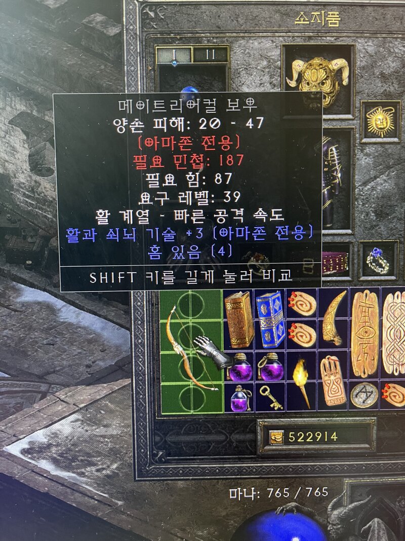 신뢰 뼈대 이거 쓸만한가요 디아블로2 득템and자랑 게시판 디아블로2 인벤