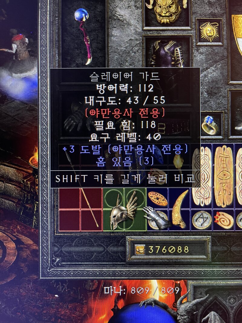 슬레이어 가드 3솟 쓰나요 디아블로2 득템and자랑 게시판 디아블로2 인벤