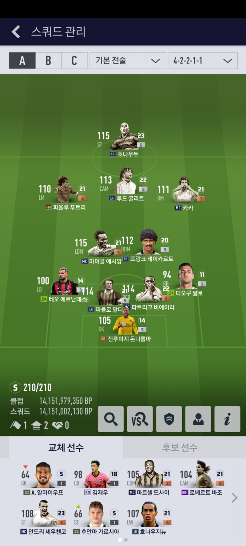 Fc 온라인 인벤 Ac밀란 스쿼드 보강 조언부탁드립니다 Fc 온라인 인벤 팀전술 평가 상담 게시판