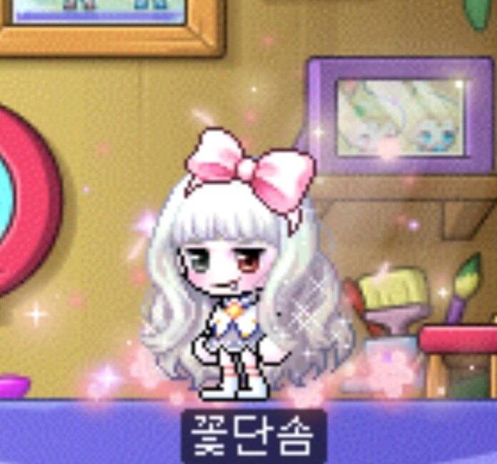 메이플스토리 인벤 리본맘에들어서 스샷찍고싶은데 사냥바빠서 대충찍은사람 메이플스토리 인벤 코디득템스크린샷 게시판