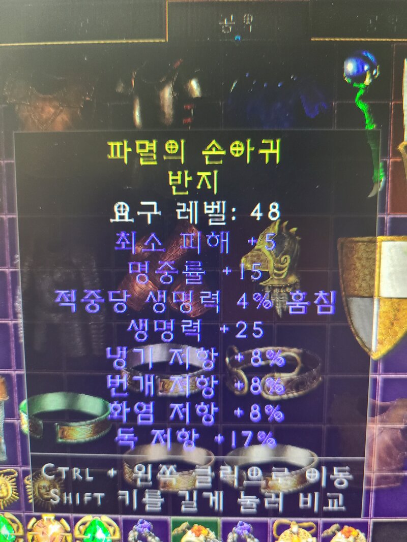 레어링들인데 환인가요 디아블로2 득템and자랑 게시판 디아블로2 인벤