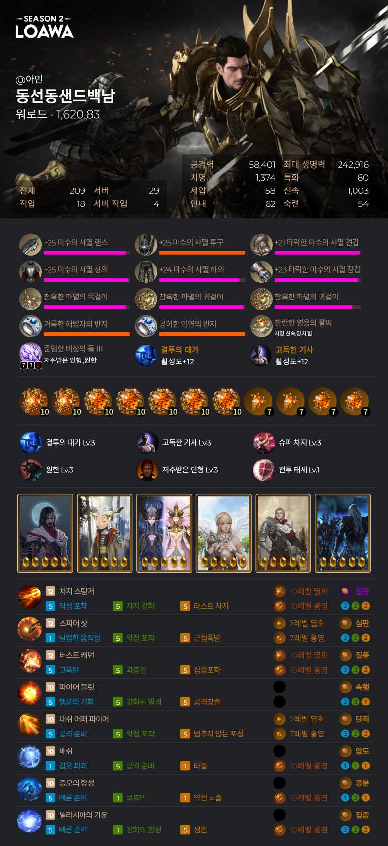 로스트아크 인벤 후 니들은 이런거 하지마라 로스트아크 인벤 워로드 게시판