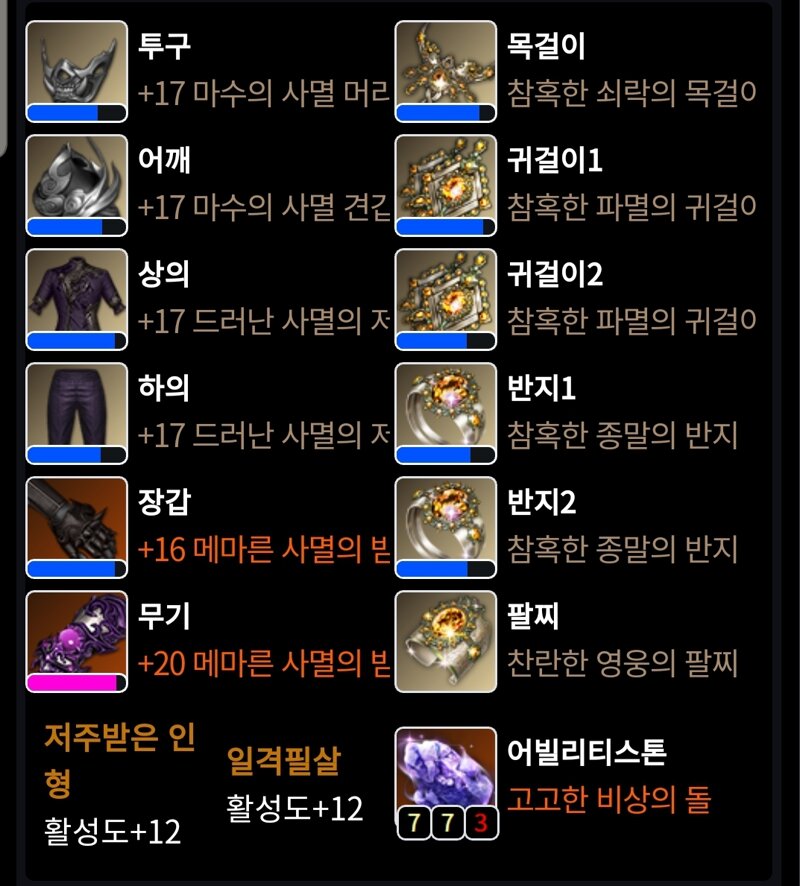 로스트아크 인벤 부캐 일격 고대 333331 쌀먹세팅 완료 로스트아크 인벤 스트라이커 게시판