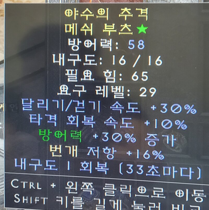 듀얼링 패캐링 쌍패부츠 감정해줘 디아블로2 득템and자랑 게시판 디아블로2 인벤