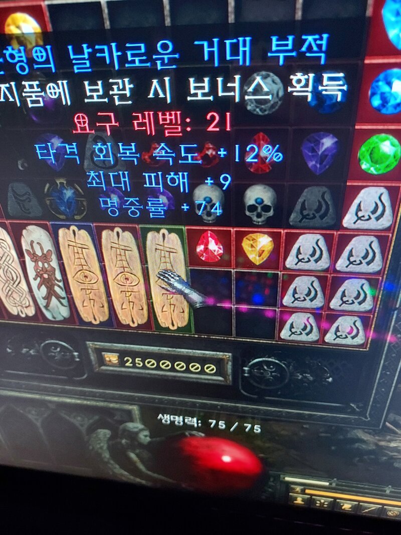 오늘 주운건데 쓸만한 참 있나요 디아블로2 득템and자랑 게시판 디아블로2 인벤
