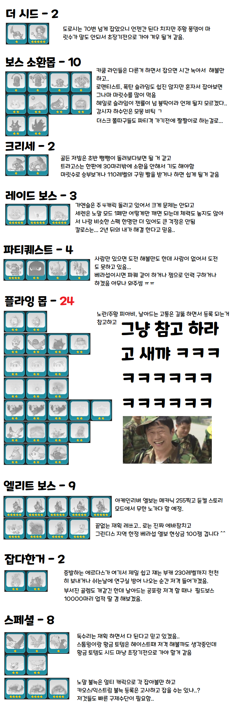 메이플스토리 인벤 1100마리 된 기념 몬컬 남은거 정리 메이플스토리 인벤 자유게시판 구