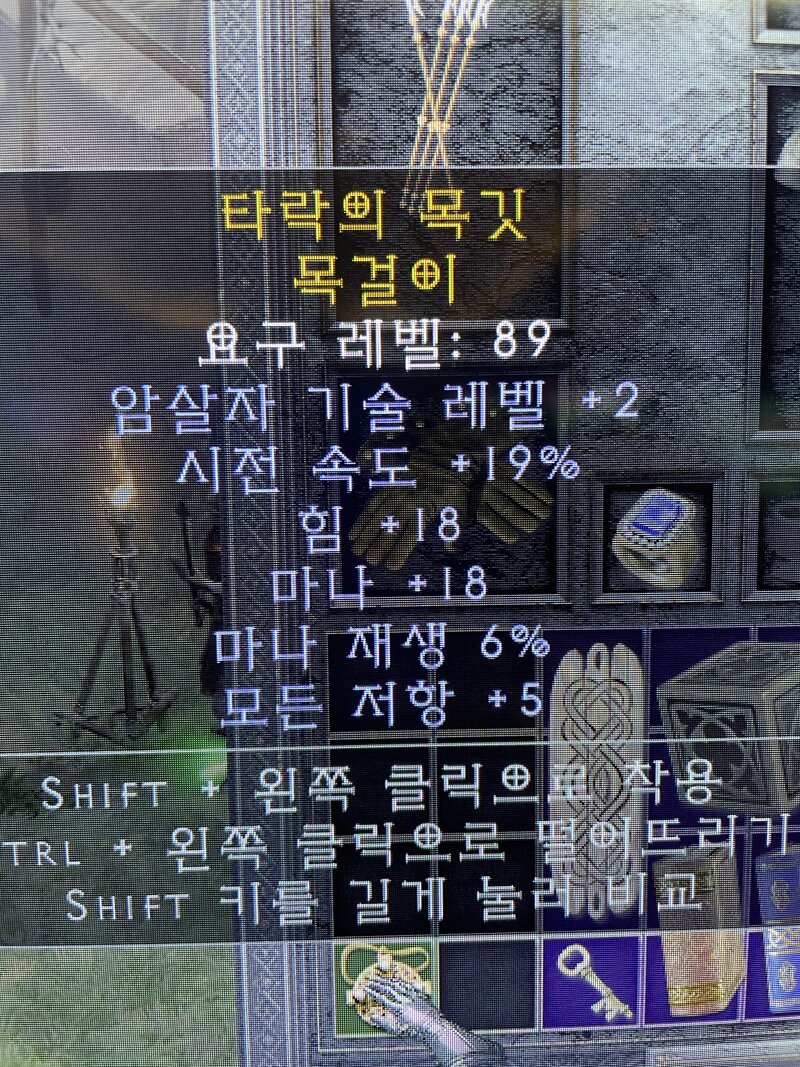 암살자 광패 목걸이 디아블로2 득템and자랑 게시판 디아블로2 인벤