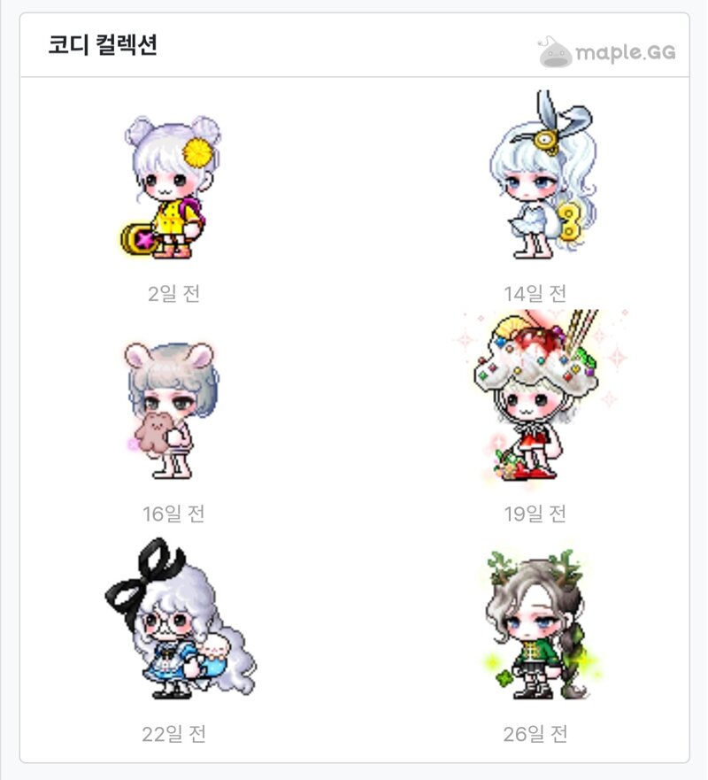 메이플스토리 인벤 지지 코디 모음 메이플스토리 인벤 코디득템스크린샷 게시판