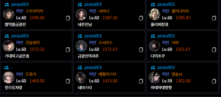 로스트아크 인벤 Piratarex 길드 쌀먹왕금광선 내주인님 쌀먹 패드리퍼 시비충박제 로스트아크 인벤 서버 사건사고 게시판