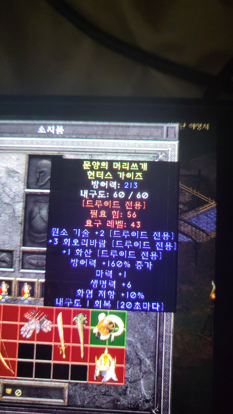드루뚜껑 감정좀 디아블로2 득템and자랑 게시판 디아블로2 인벤