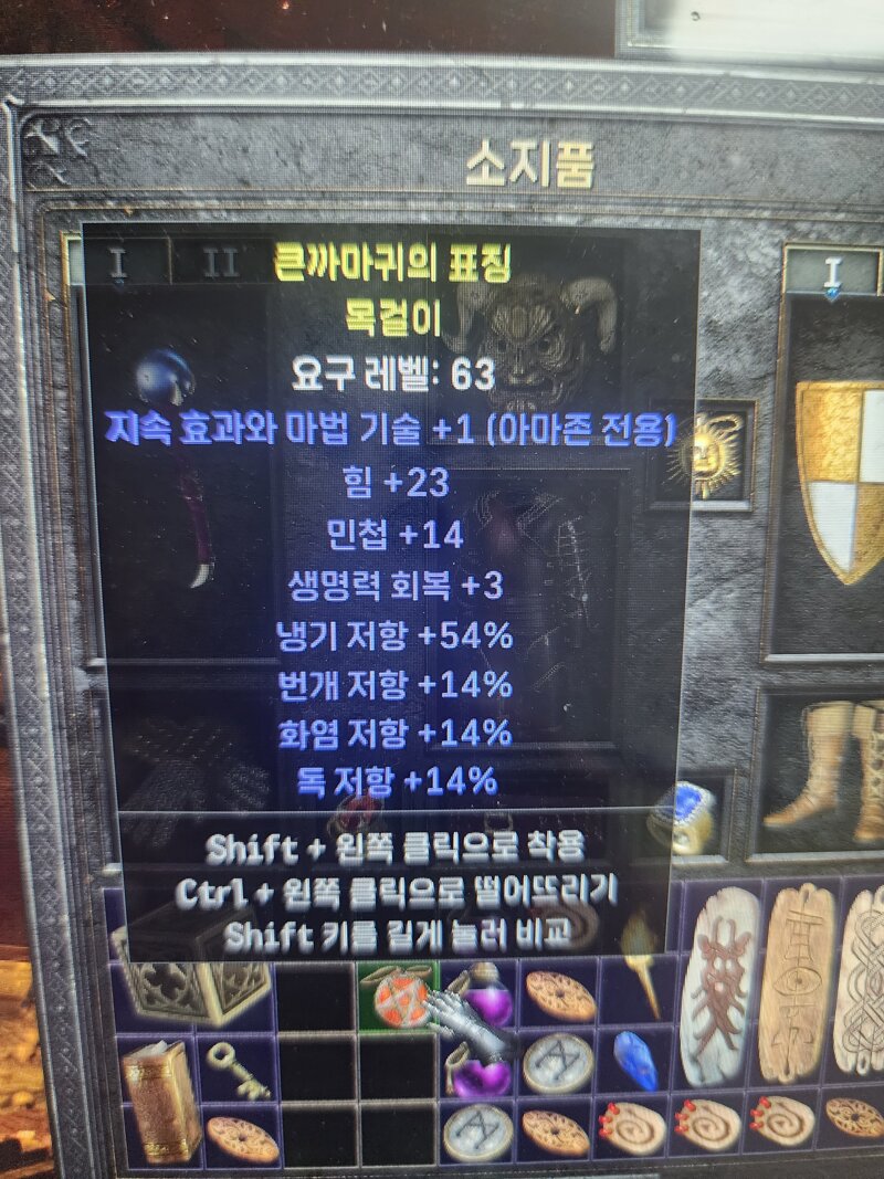 아마 아뮬 가치 있을까요 디아블로2 득템and자랑 게시판 디아블로2 인벤