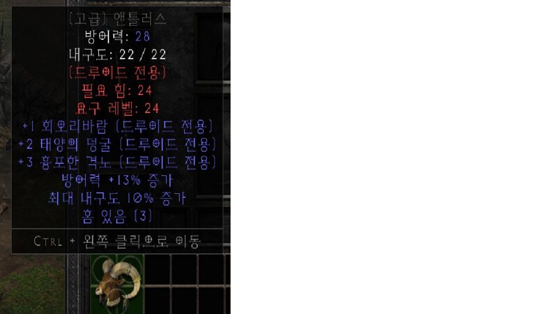 드루이드 스킬 3소켓 투구 디아블로2 자유 게시판 디아블로2 인벤