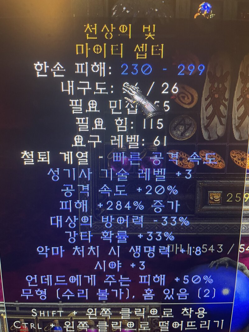 성기사 셉터 쓰는건가요 디아블로2 자유 게시판 디아블로2 인벤