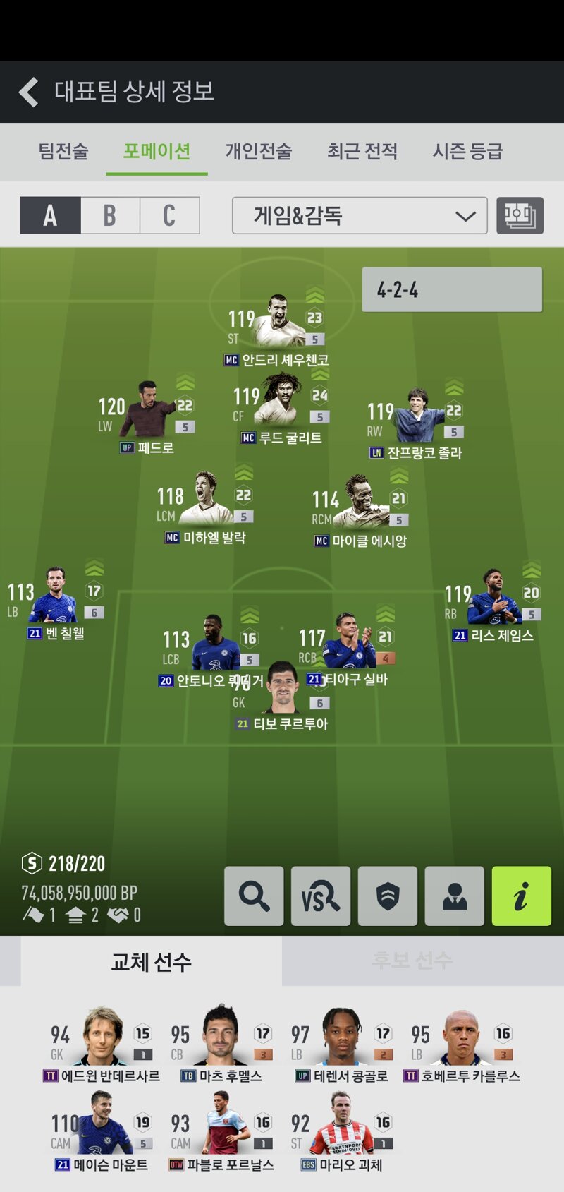 Fc 온라인 인벤 첼시 230 급여대비 이선수들을 어떻게 하는게 좋을지 알려주세요 ㅠ Fc 온라인 인벤 팀전술 평가