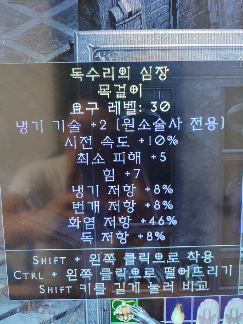 디린이 아뮬좀 감정 부탁드립니다 디아블로2 득템and자랑 게시판 디아블로2 인벤