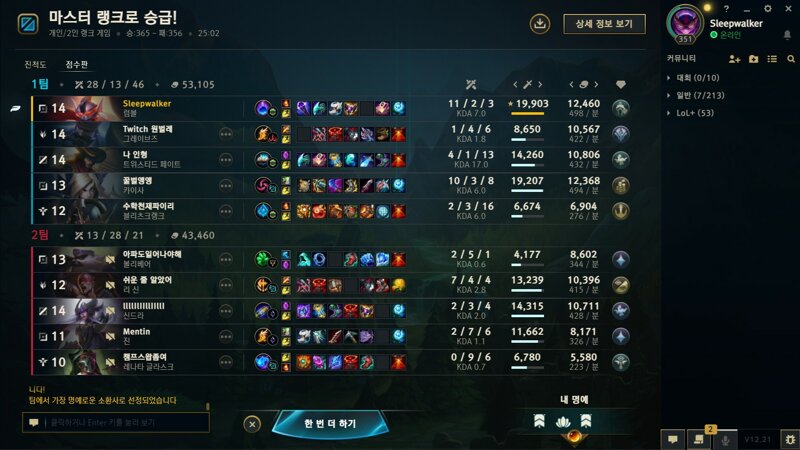 리그오브레전드 인벤 드디어 복귀 완료 Lol 탑 게시판