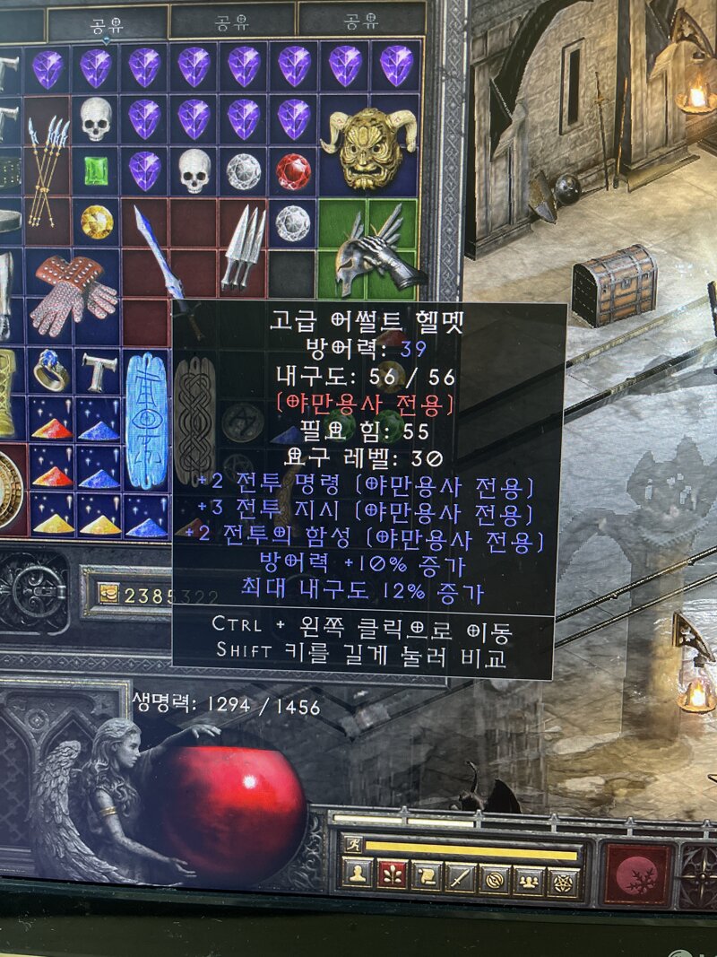 고급 어썰트 헬멧 3전투지시 이거 쓰나요 디아블로2 득템and자랑 게시판 디아블로2 인벤