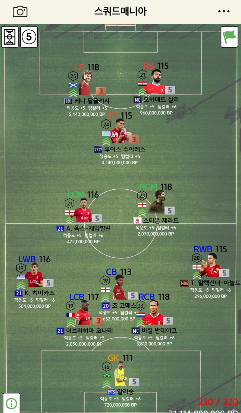 Fc 온라인 인벤 형들 200억 리버풀 Vs 돌문 Fc 온라인 인벤 팀전술 평가 상담 게시판
