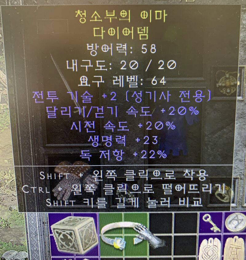 레어 다뎀 내수용일까요 디아블로2 성기사 게시판 디아블로2 인벤