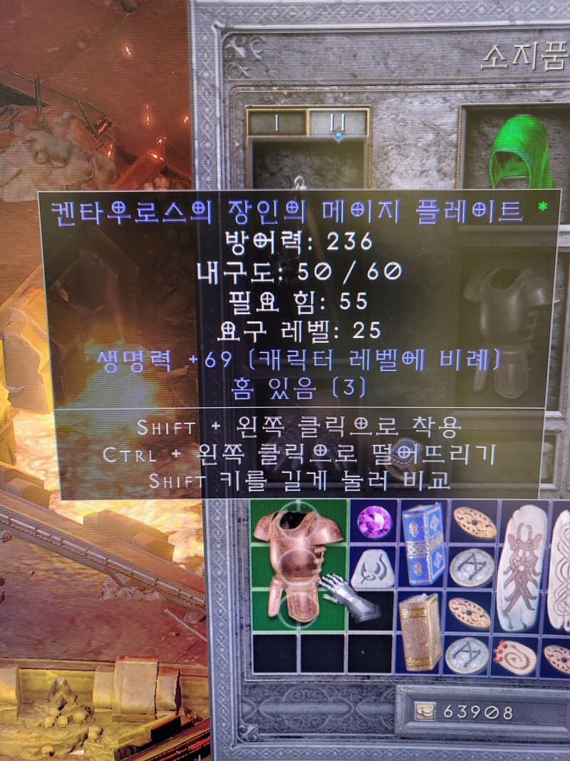 갑옷 득인지 봐주시면 감사하겠습니다 디아블로2 득템and자랑 게시판 디아블로2 인벤