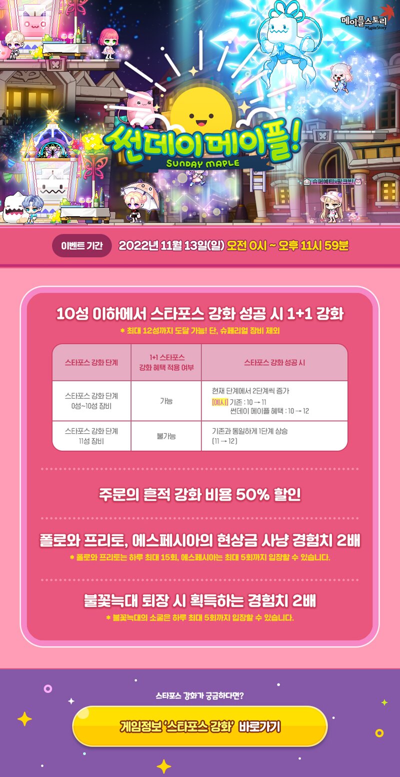 메이플스토리 인벤 썬데이메이플 메이플스토리 인벤 자유게시판