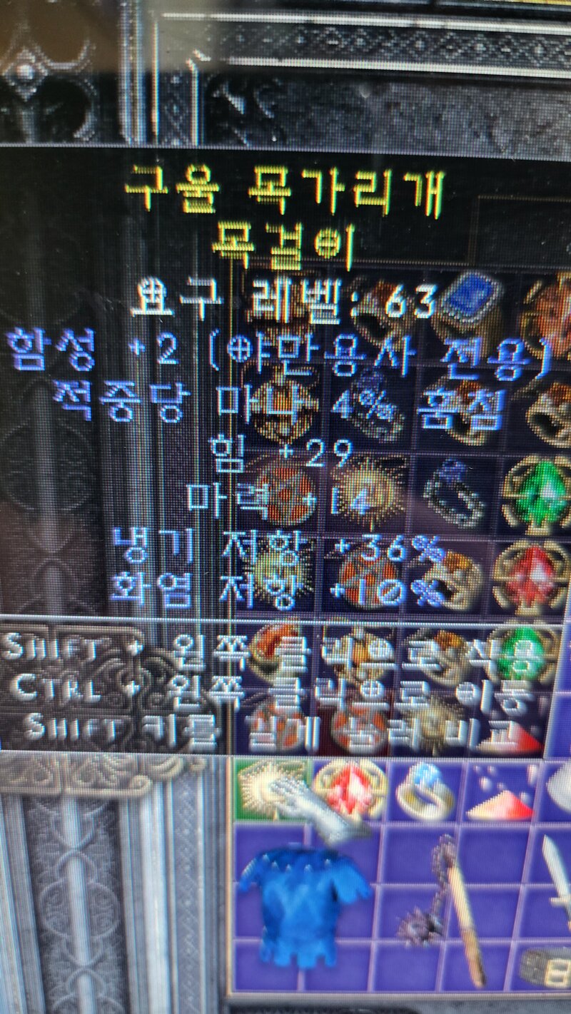 야만 레어목걸이 환일까요 디아블로2 자유 게시판 디아블로2 인벤