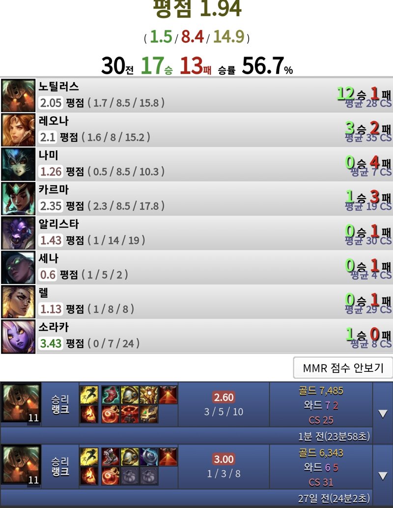 리그오브레전드 인벤 세기말 골1 승급 Lol 서포터 게시판