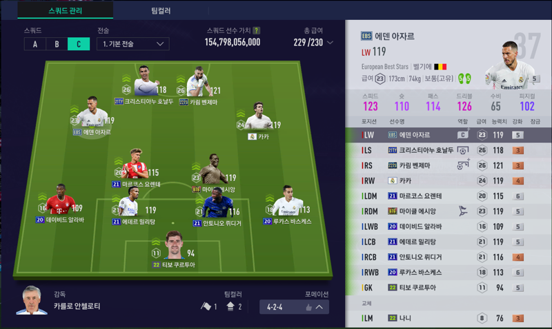 피파 온라인4 인벤 1500억 레알 스쿼드 팀전술 조언 부탁드립니다급 피파 온라인4 인벤 팀전술 평가 상담 게시판