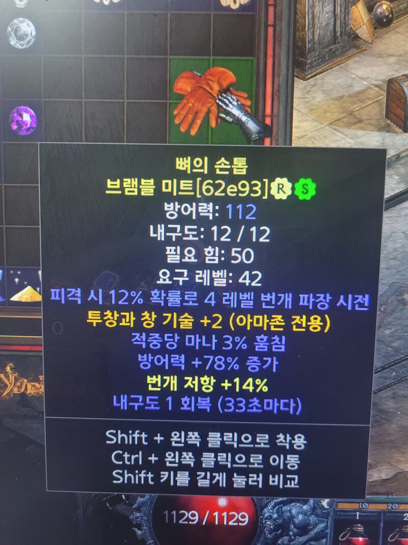 자벨마 장갑으로 쓸수있흘까요 디아블로2 득템and자랑 게시판 디아블로2 인벤