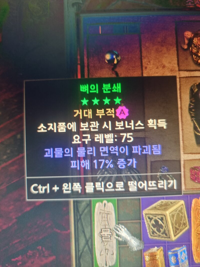 거대부적 처음보는건데용 디아블로2 득템and자랑 게시판 디아블로2 인벤