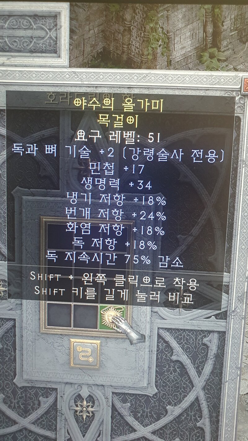 이 목걸이 패캐 없으면 환이겠죠 디아블로2 자유 게시판 디아블로2 인벤