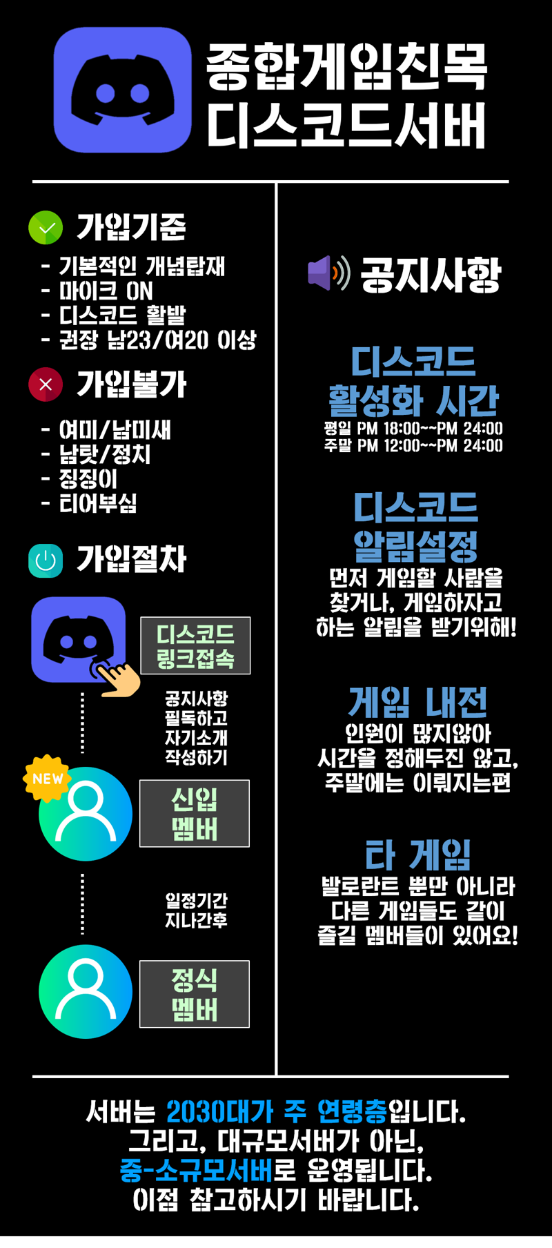 발로란트 인벤 소규모 성인 종합게임방 디코서버 입니다 발로란트 커뮤니티 게시판
