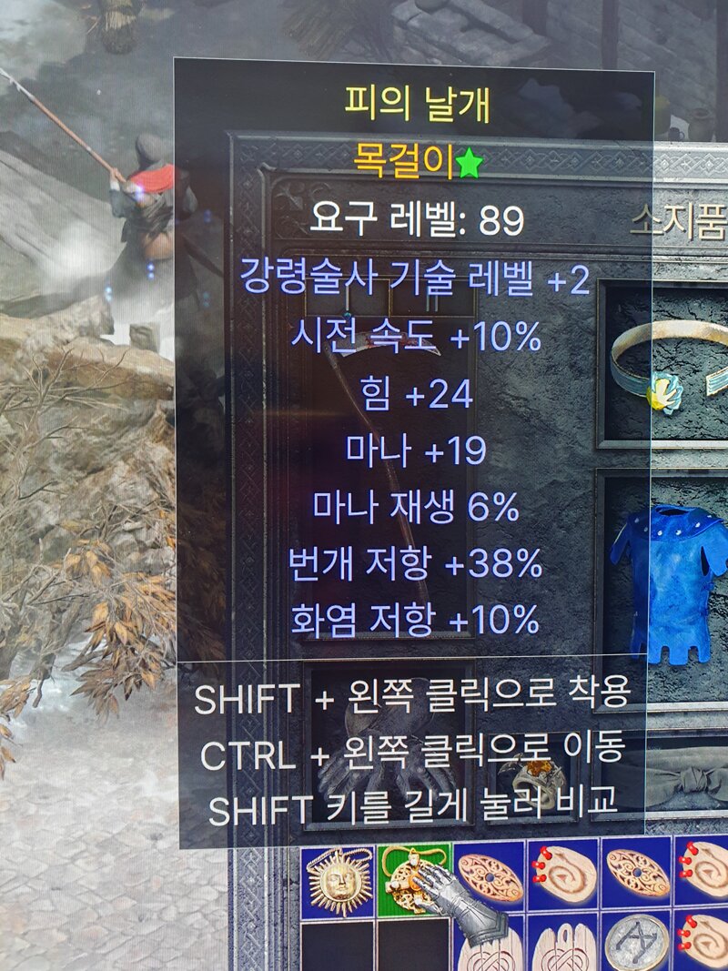 그리형 애매한 목걸이 좀 봐줘 디아블로2 득템and자랑 게시판 디아블로2 인벤