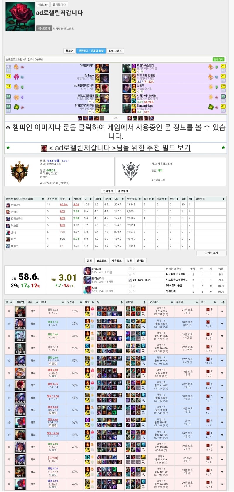 리그오브레전드 인벤 백크는 찐 현지골플구간 잡히는데 승률반반됫네 Lol 서포터 게시판