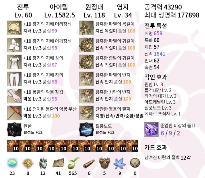 로스트아크 인벤 1582 질풍 Dps 로스트아크 인벤 기상술사 게시판
