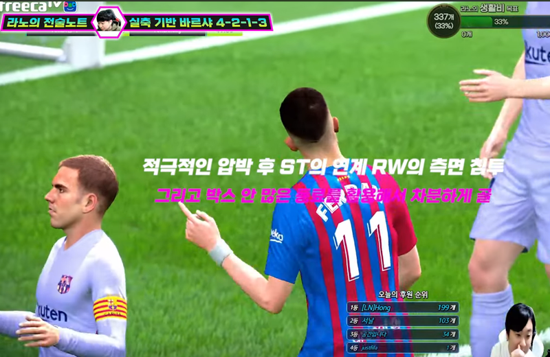 Fc 온라인 인벤 실축 기반 전술 바르셀로나 4 2 1 3 소개합니다 Fc 온라인 인벤 팁과 노하우 게시판